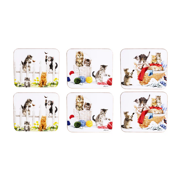 Ashdene Kitten Adventures Coasters - Set of 6 – Your House Warehouse