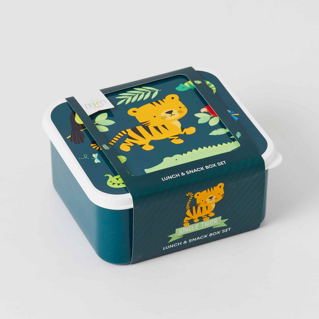 Jungle Tiger Lunch & Snack Box - Set of 4 – Your House Warehouse